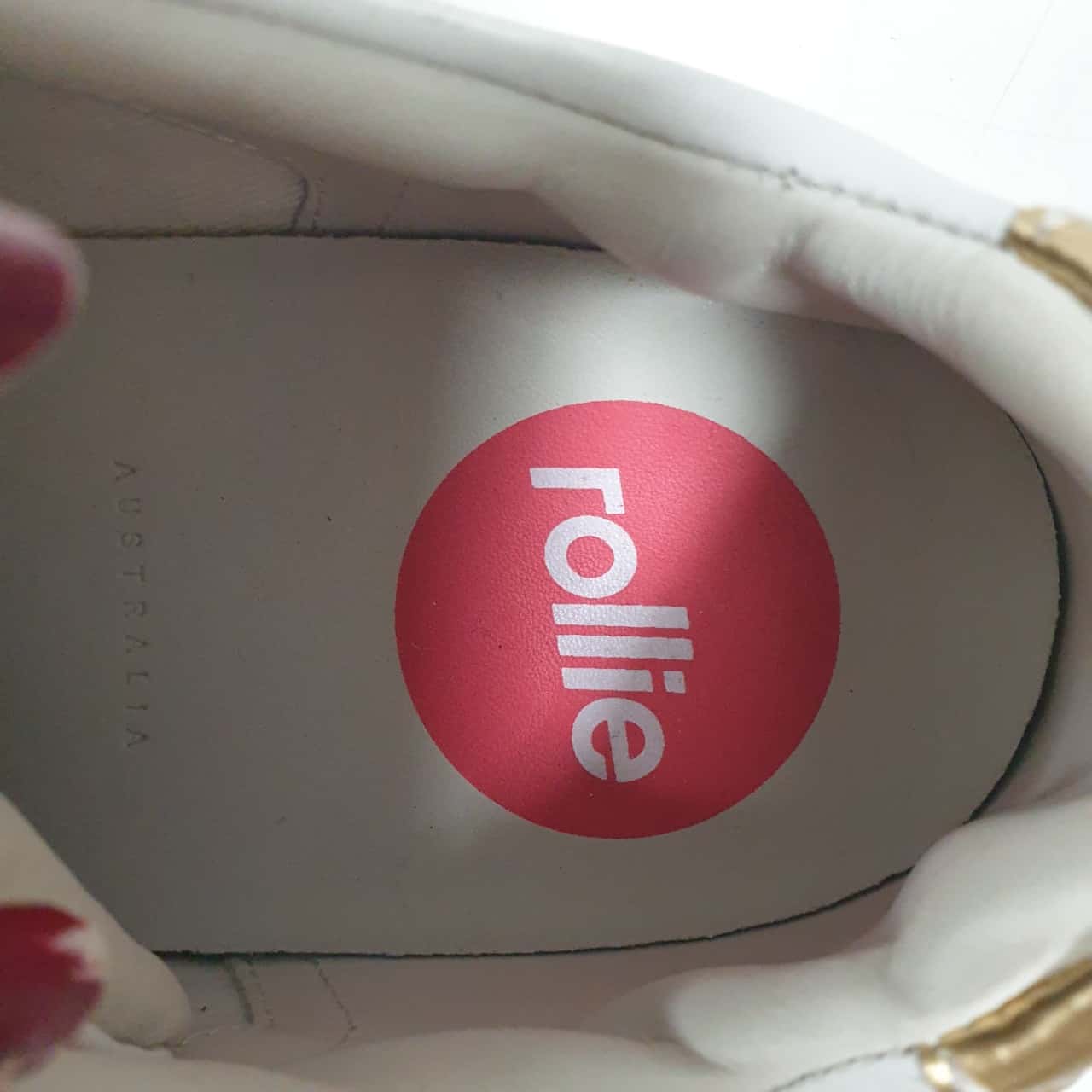 Rollie Womens Size 40 / 9 Sneakers Gold / White (s)