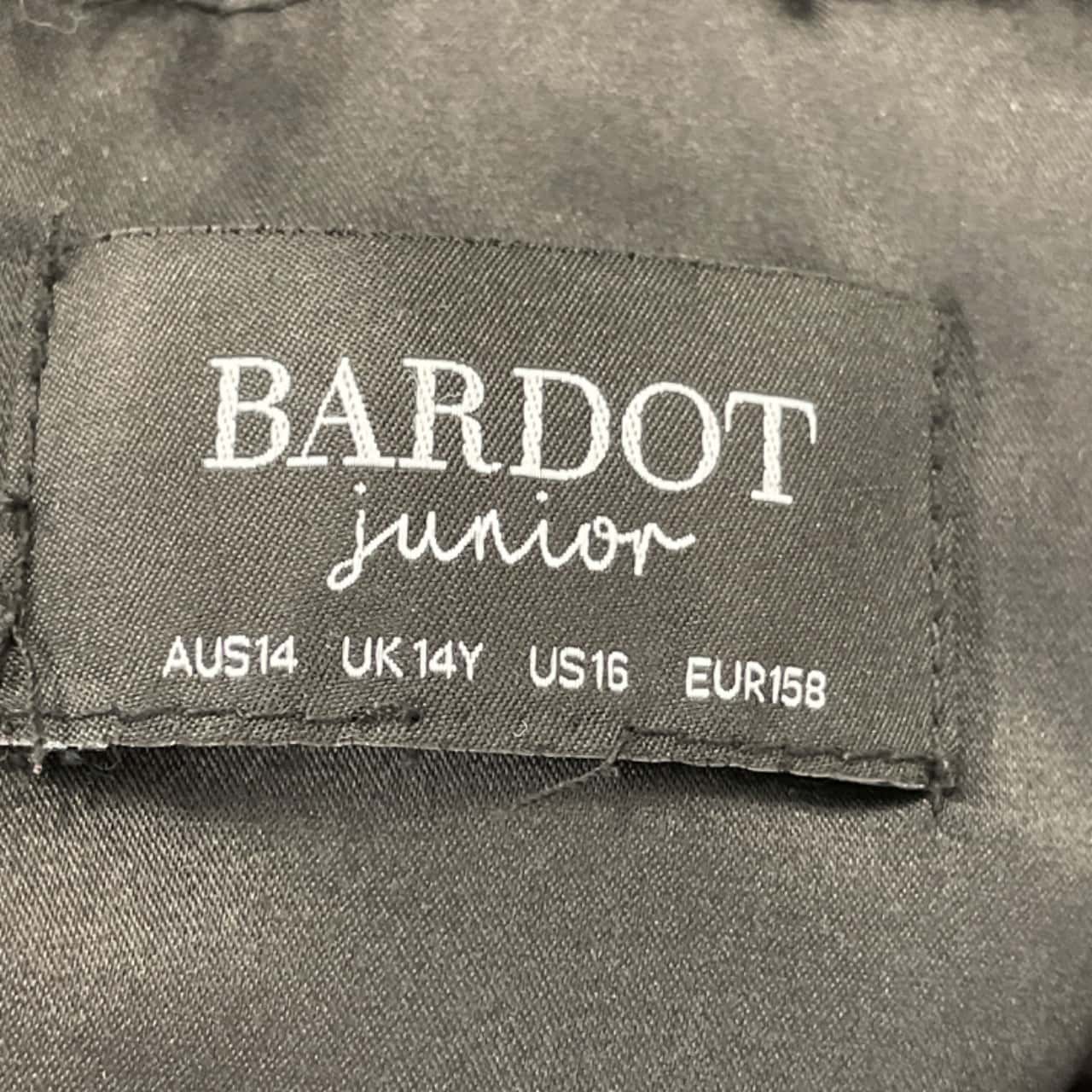 Bardot Junior Kids Size 14 Dresses Black