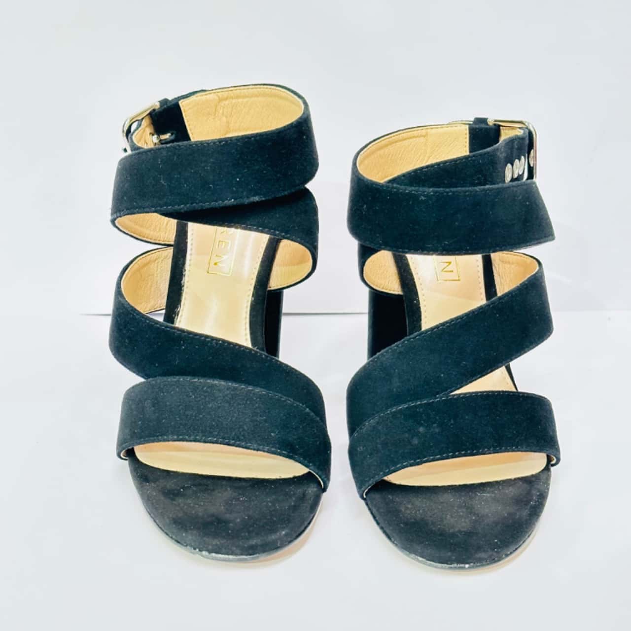 SIREN Strappy Heels Size 7 Black (s)