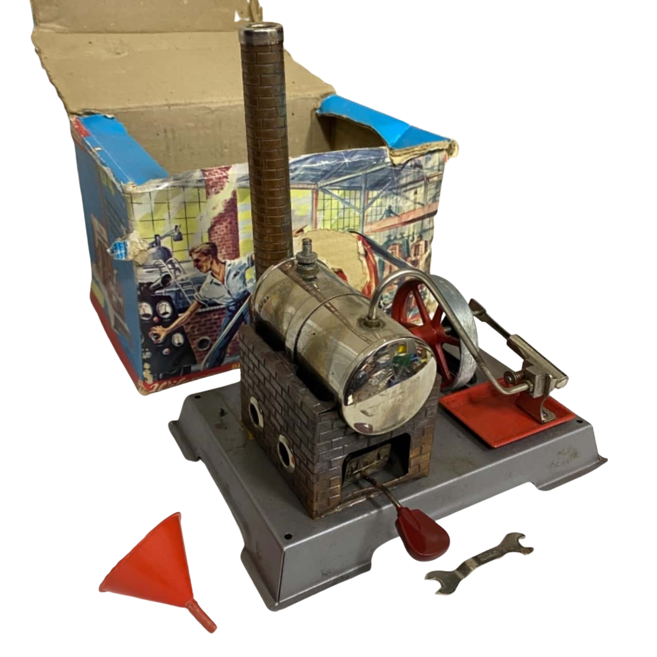 Vintage Wilesco D4 Steam Engine with Box