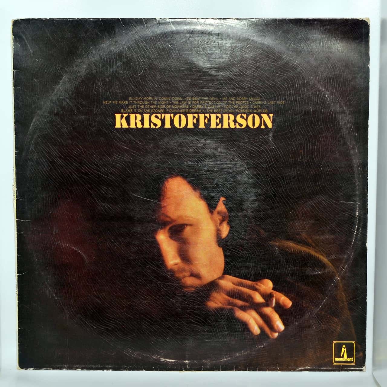 12" Vinyl Record - Kristofferson - Released 1970(s)