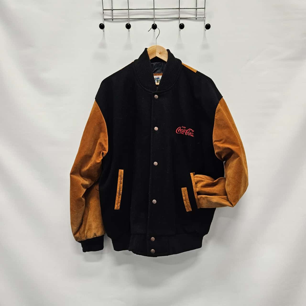 Retro Coca-Cola Bomber Jacket Size L(s)