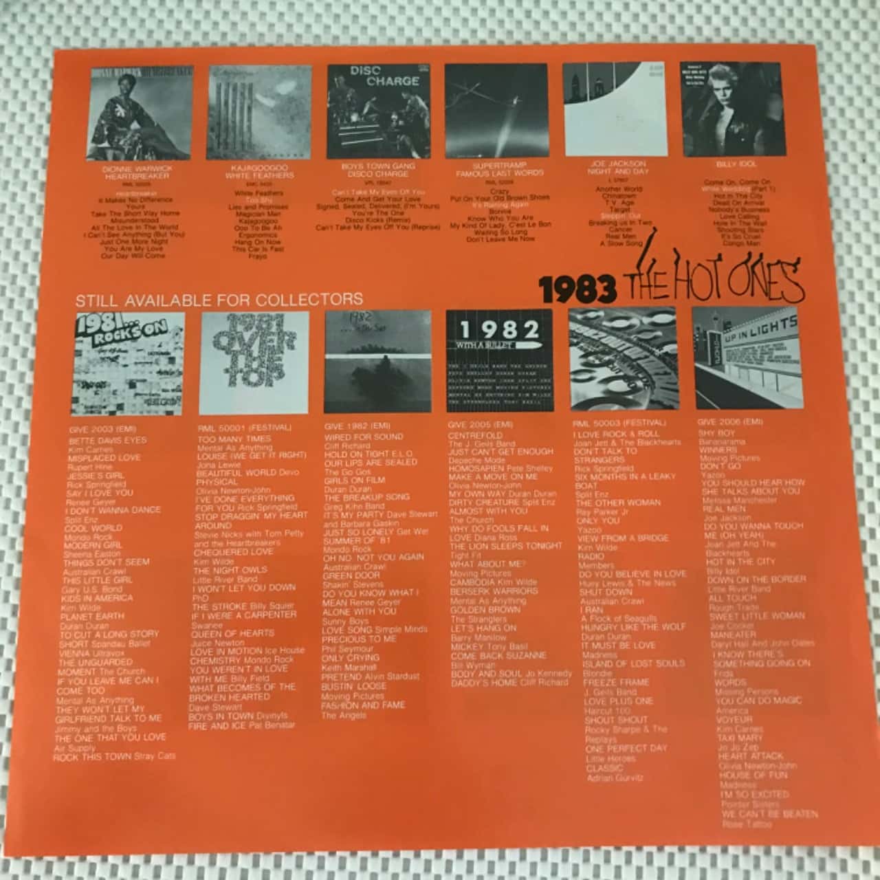 12” Vinyl 1983 The Hot Ones Various Compilation Album (s)