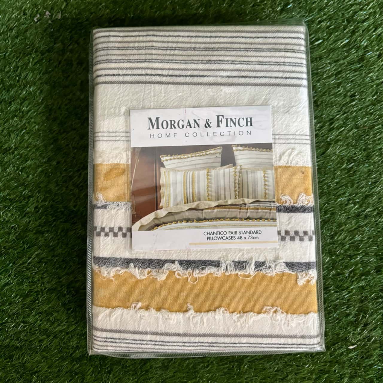 Morgan & Finch Chantico Pair Standard Pillowcases (New)(s)