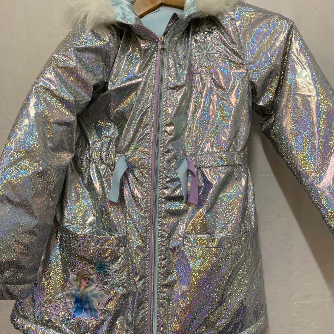 Kids Size 7 Jackets Blue / Silver / White (s)