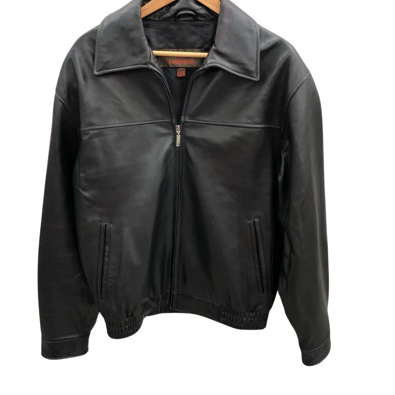 Mens Size M Danier Bomber Jacket - Black (s)