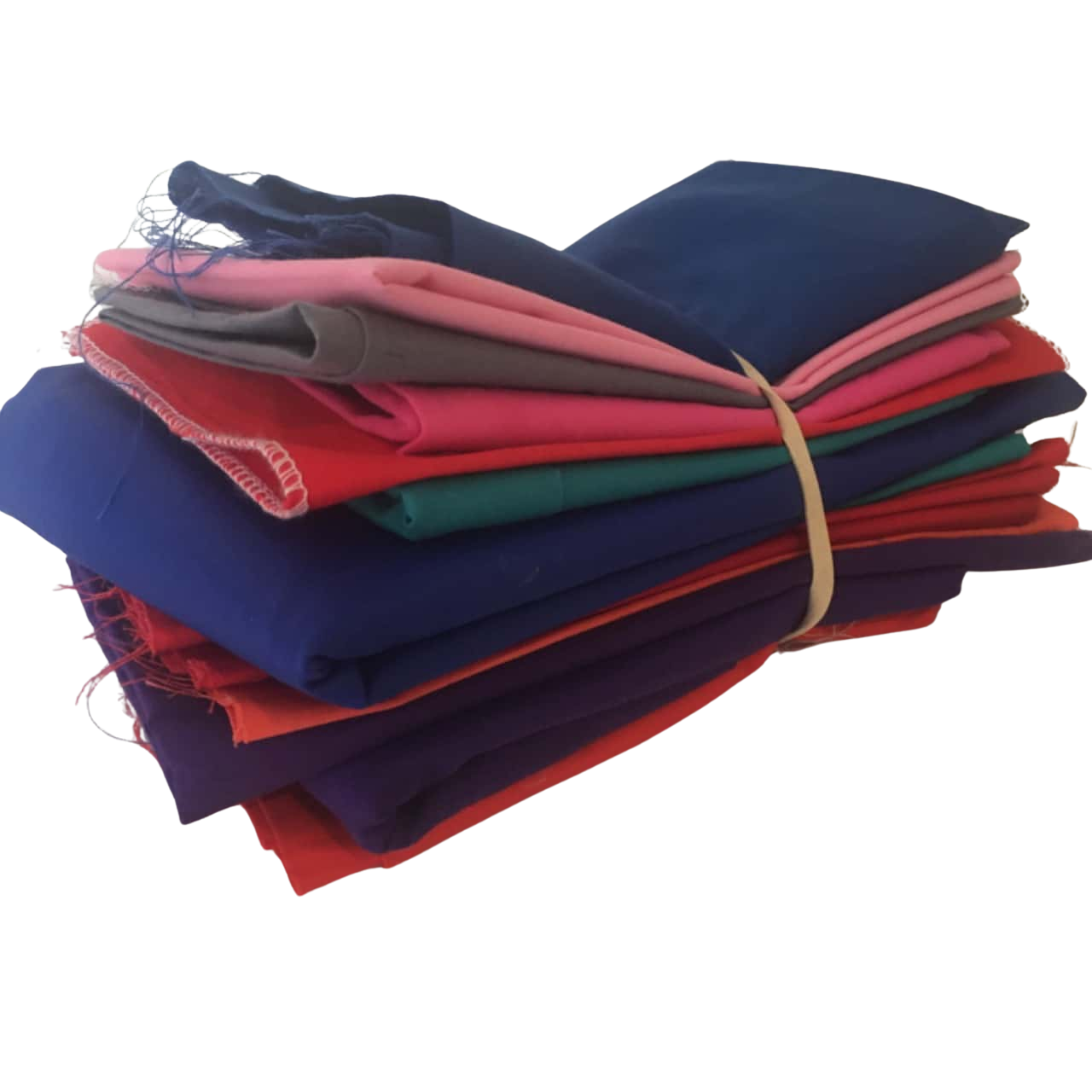 Fabric Offcuts Bundle of 10 Suitable for Quilting Etc Solid Colours(s)