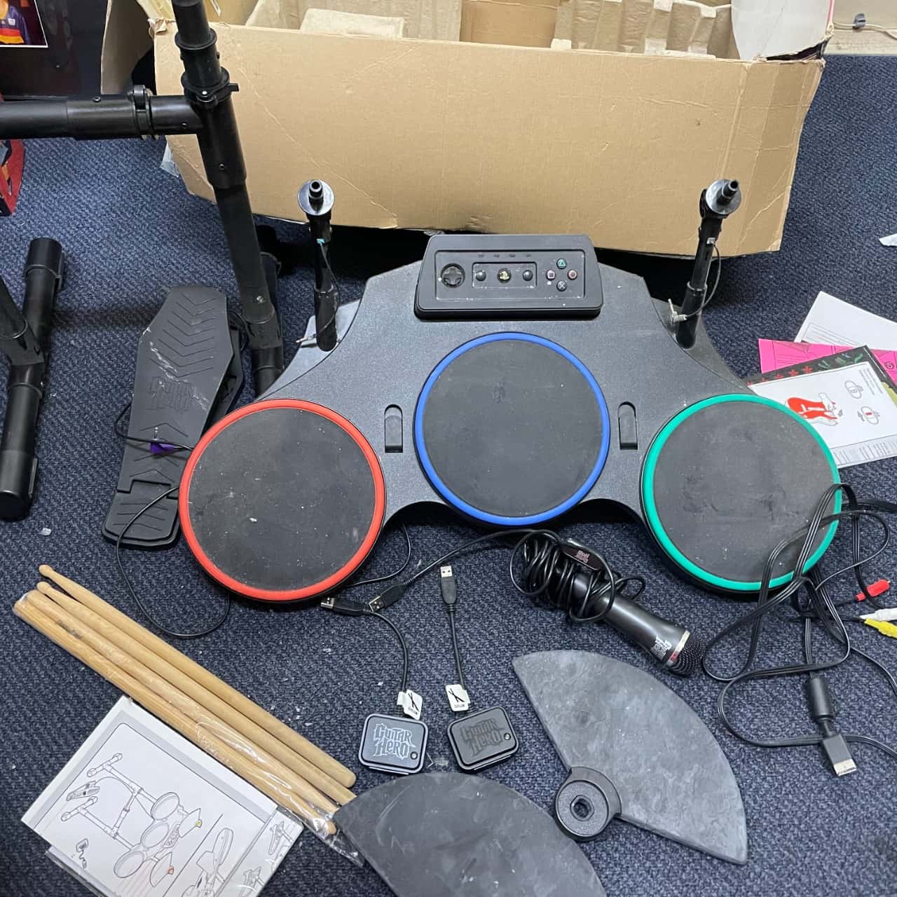 PlayStation Drum kit. Includes dongle. Used
