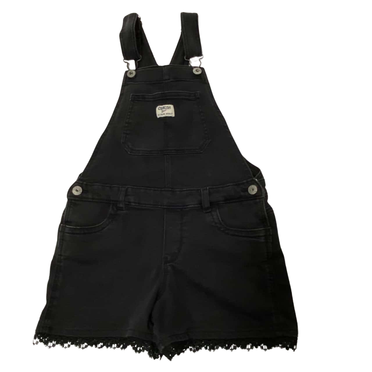 OshKosh B’Gosh Kids Size 8 Shortalls Black (s)