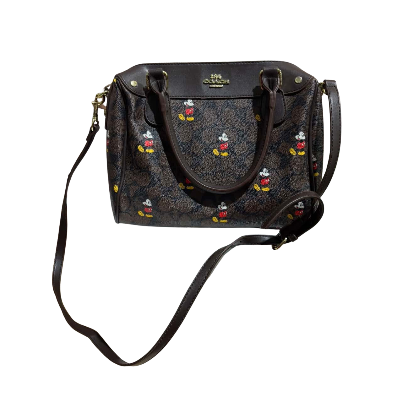 Womens Ladies Handbag Mickey Mouse Design Handle and Shoulder Strap(s)