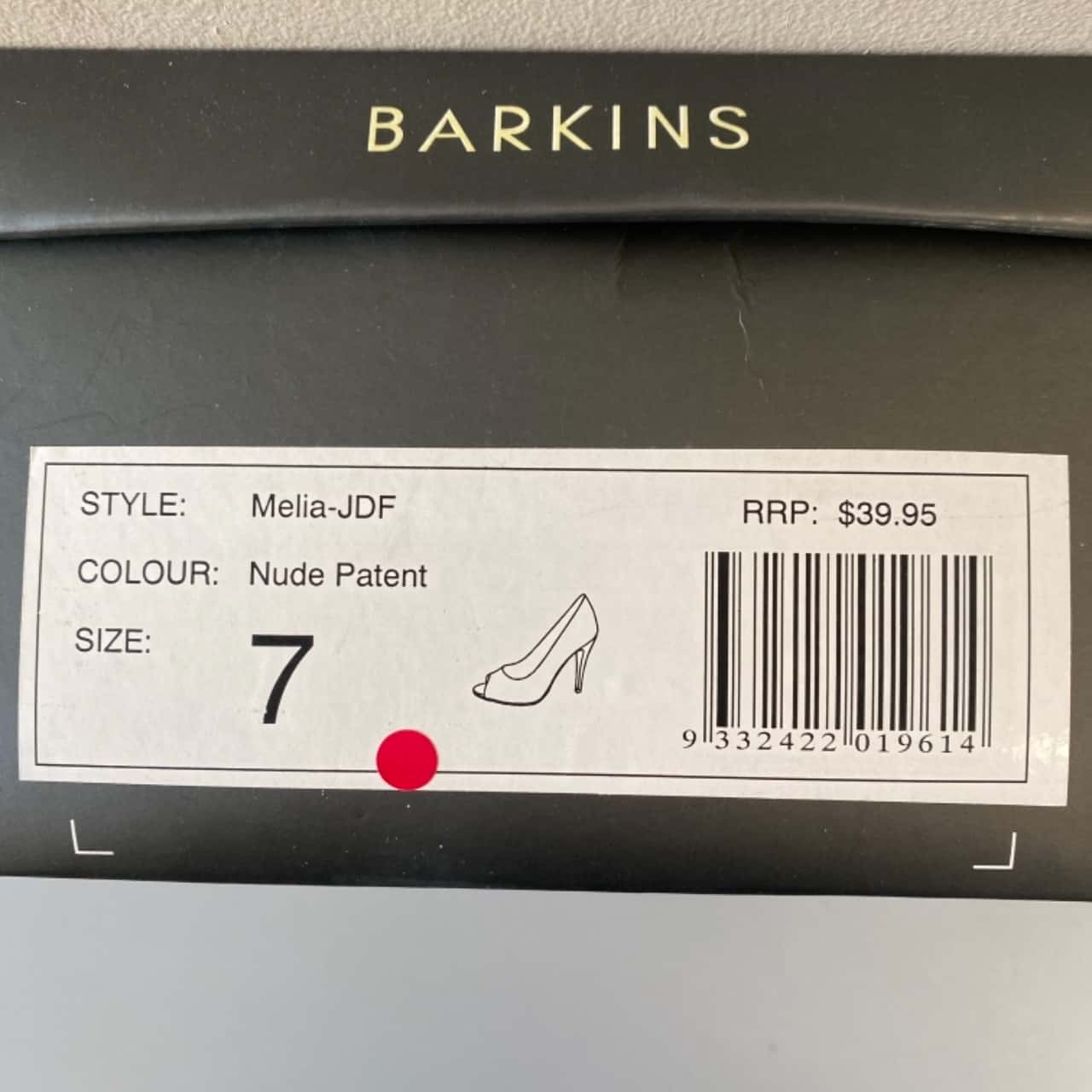 Barkins Women's Size 7 Nude Patent Shoe(s)