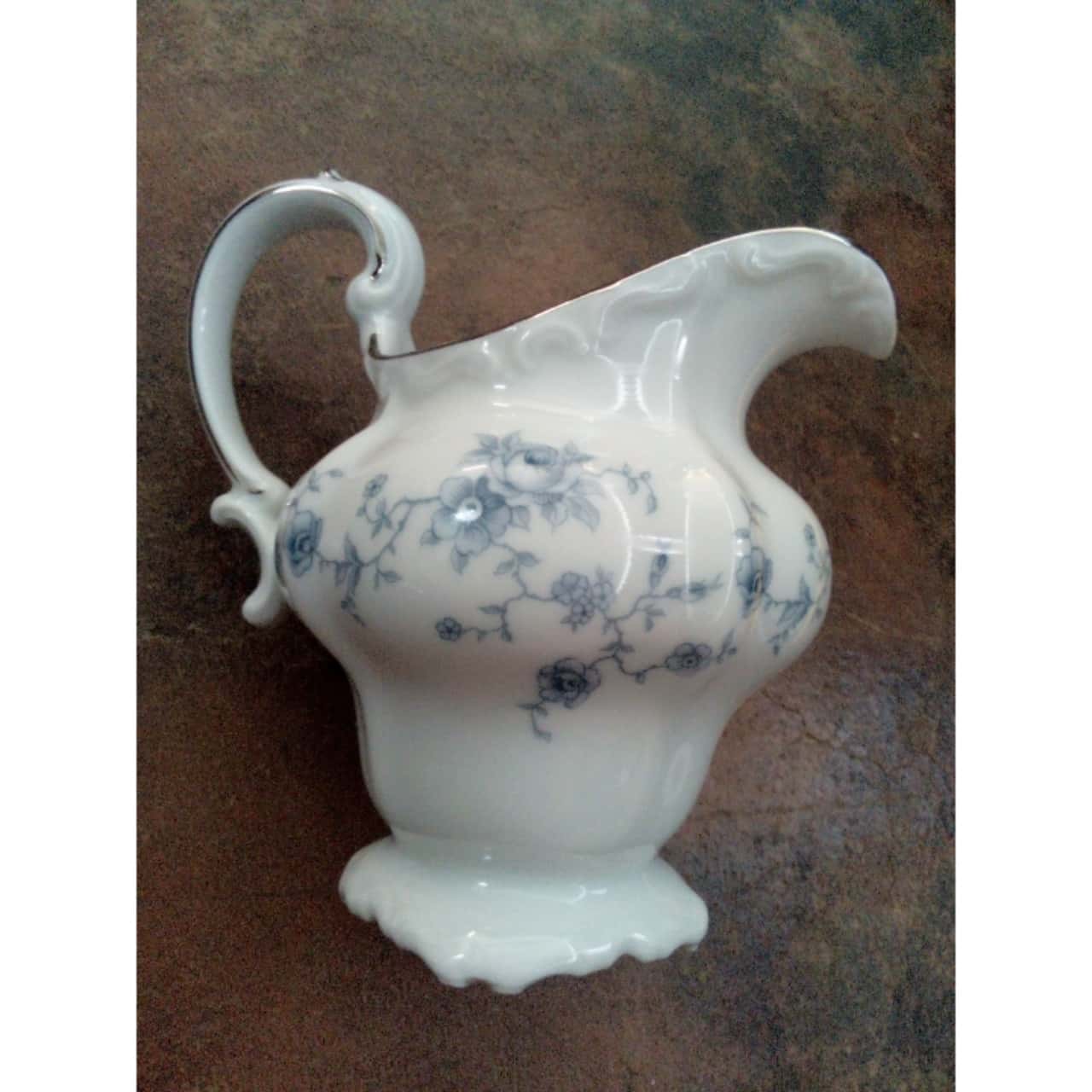 Johann Haviland Blue Garland Bavaria Germany Pitcher/Large Creamer