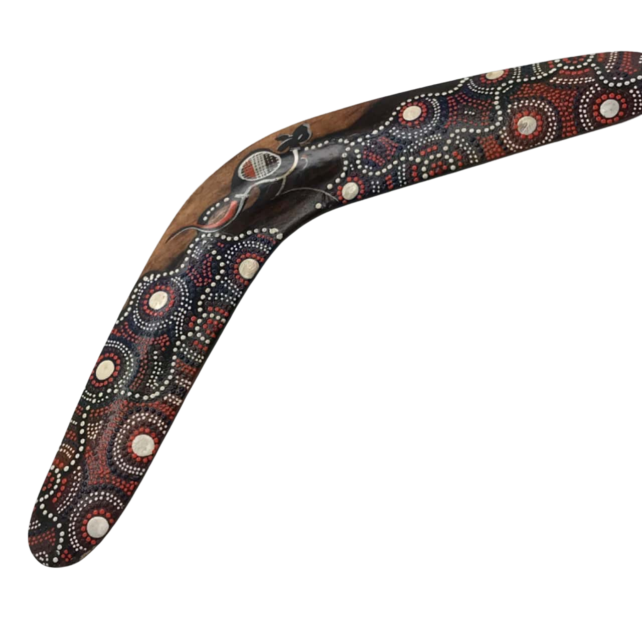 Large 42 cm Souvenir Boomerang Hand Painted (Raised Dot) Picture (s ...