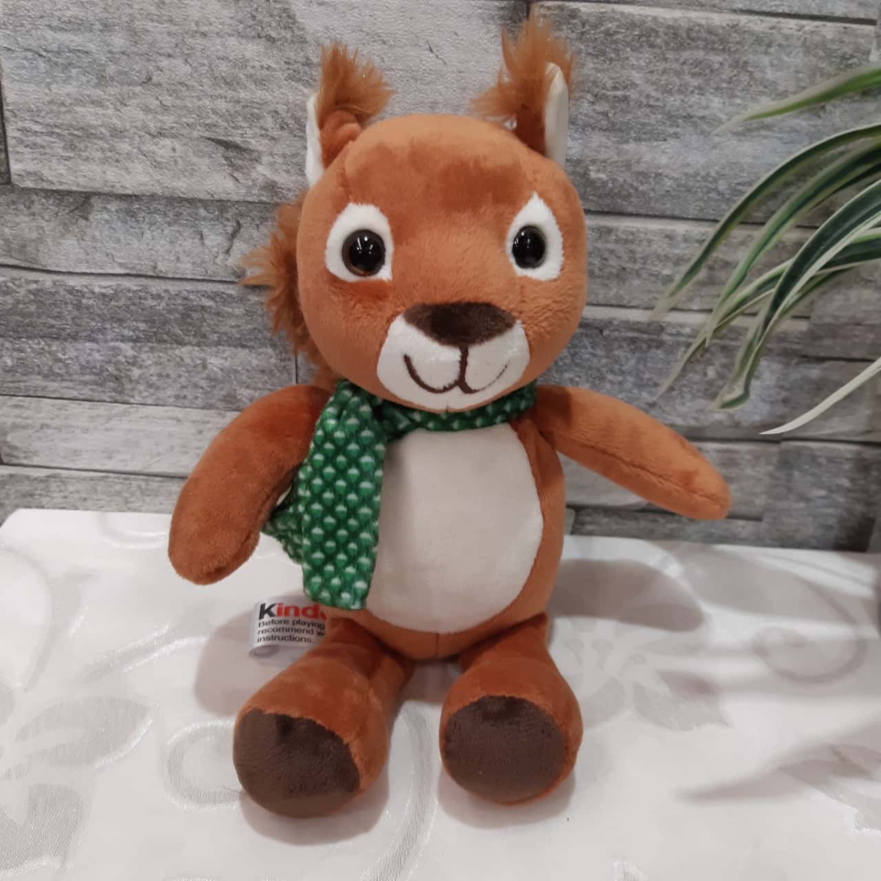 Ferrero Kinder Brown Squirrel Plush Toy