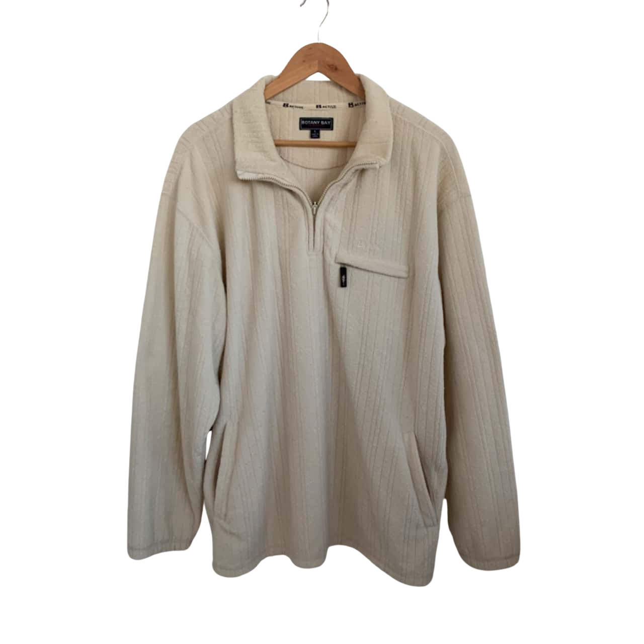 Botany Large Cream Quarter Zip(s)