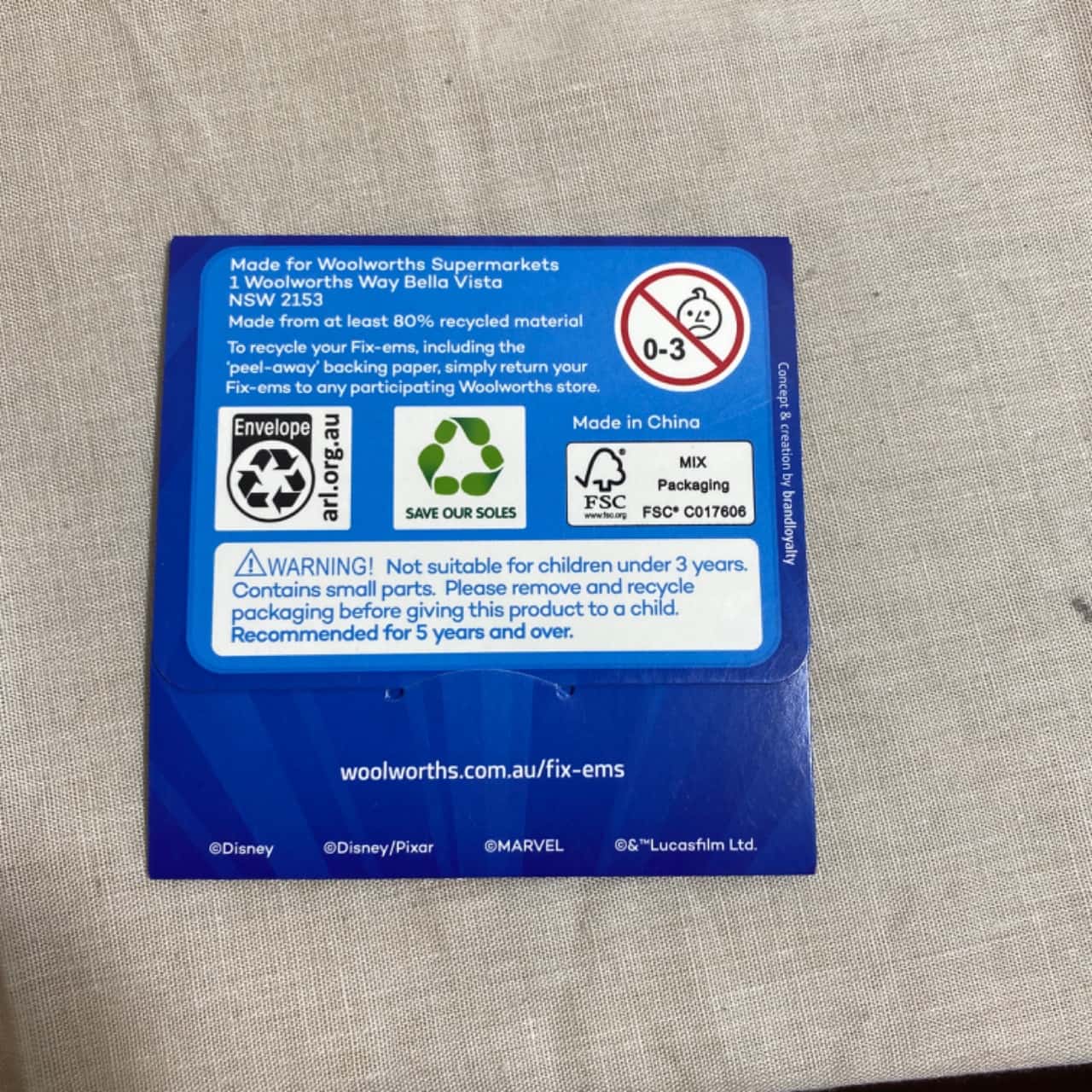 Woolworths FIX-EMS ( 8 packs ) (s)