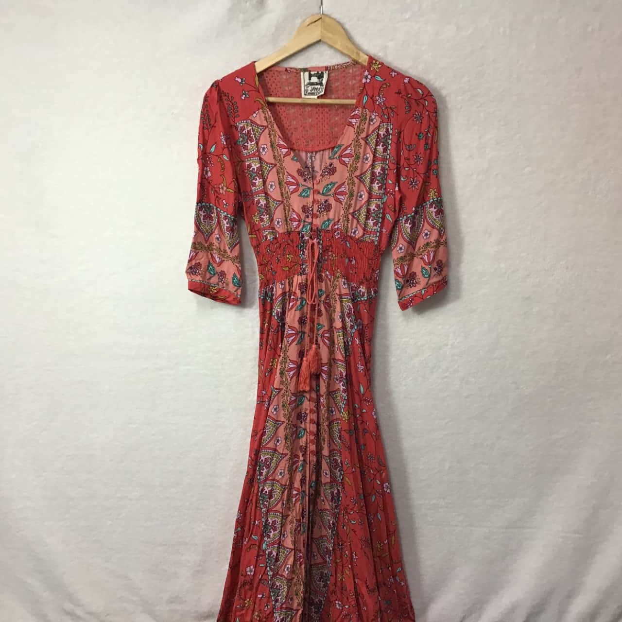 Jaase Womens Size XS Red / Orange / Multicolour Pattern Short Sleeve ...