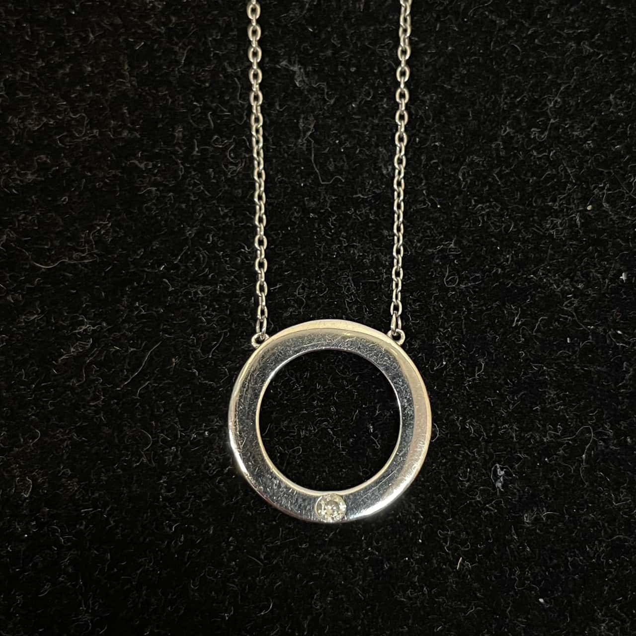 Sterling Silver 925 Circle & Chain Neclace(s)