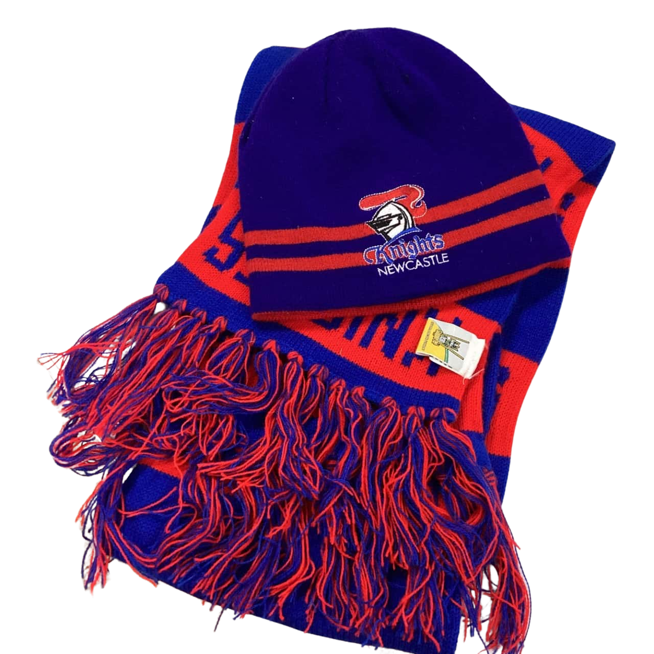 Unisex Beanie and scarf. Newcastle knights