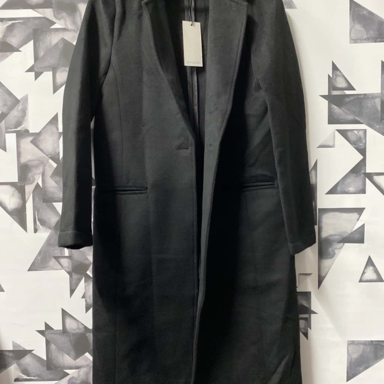 Betty Basics Womens Size 8 Trench Coat Black New