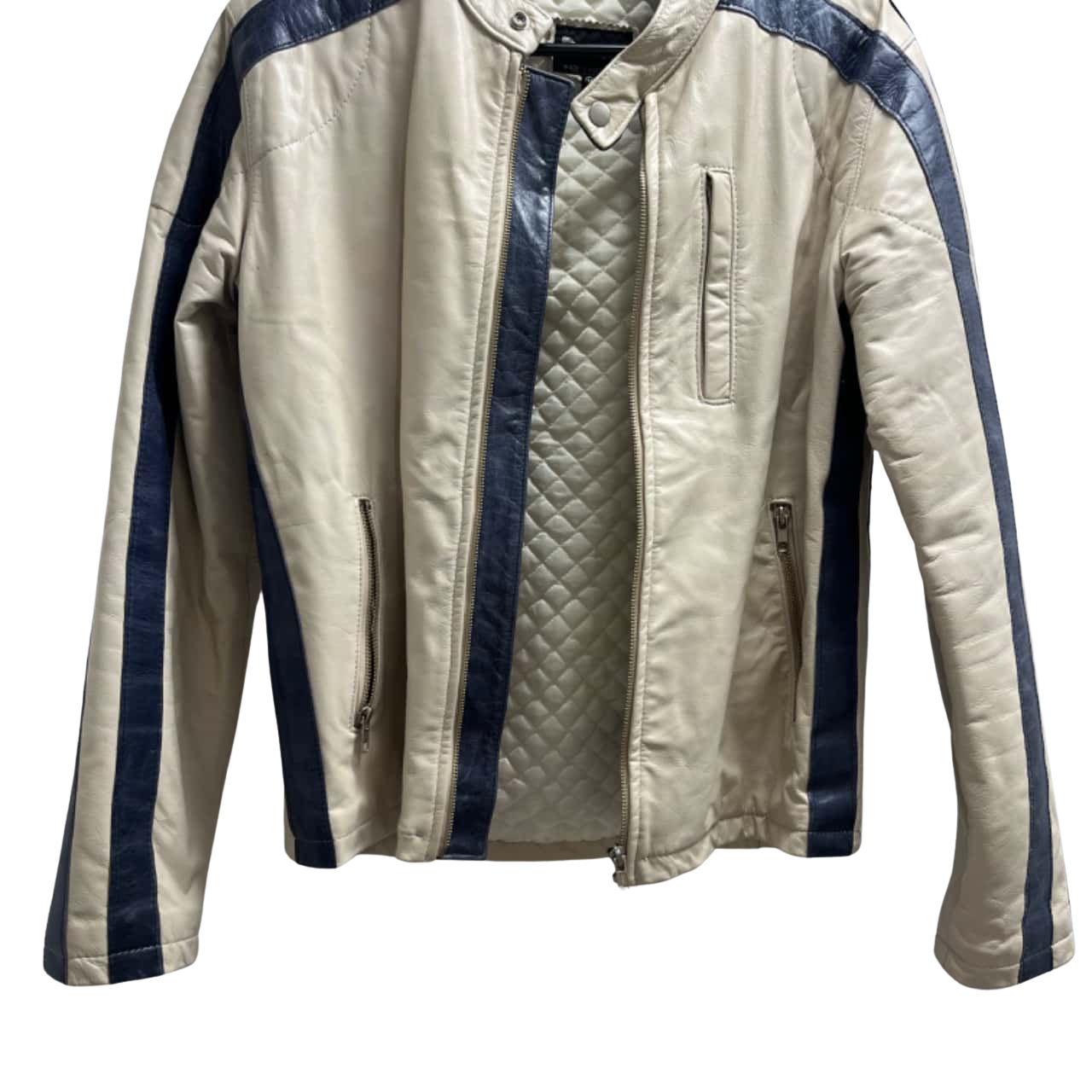 Politix Mens Size M Leather Jacket