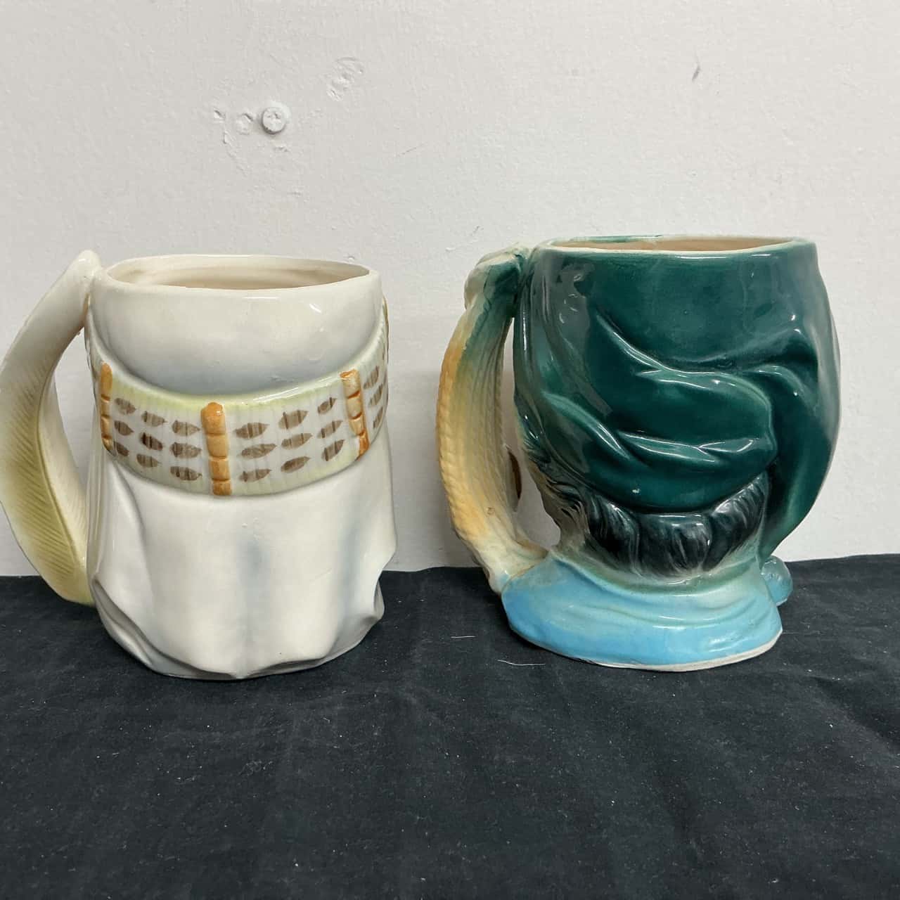 2 x Vintage Toby Character Large Mugs