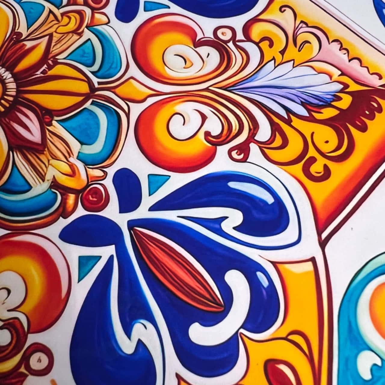 Set Of 3 Tile Print Posters(s)