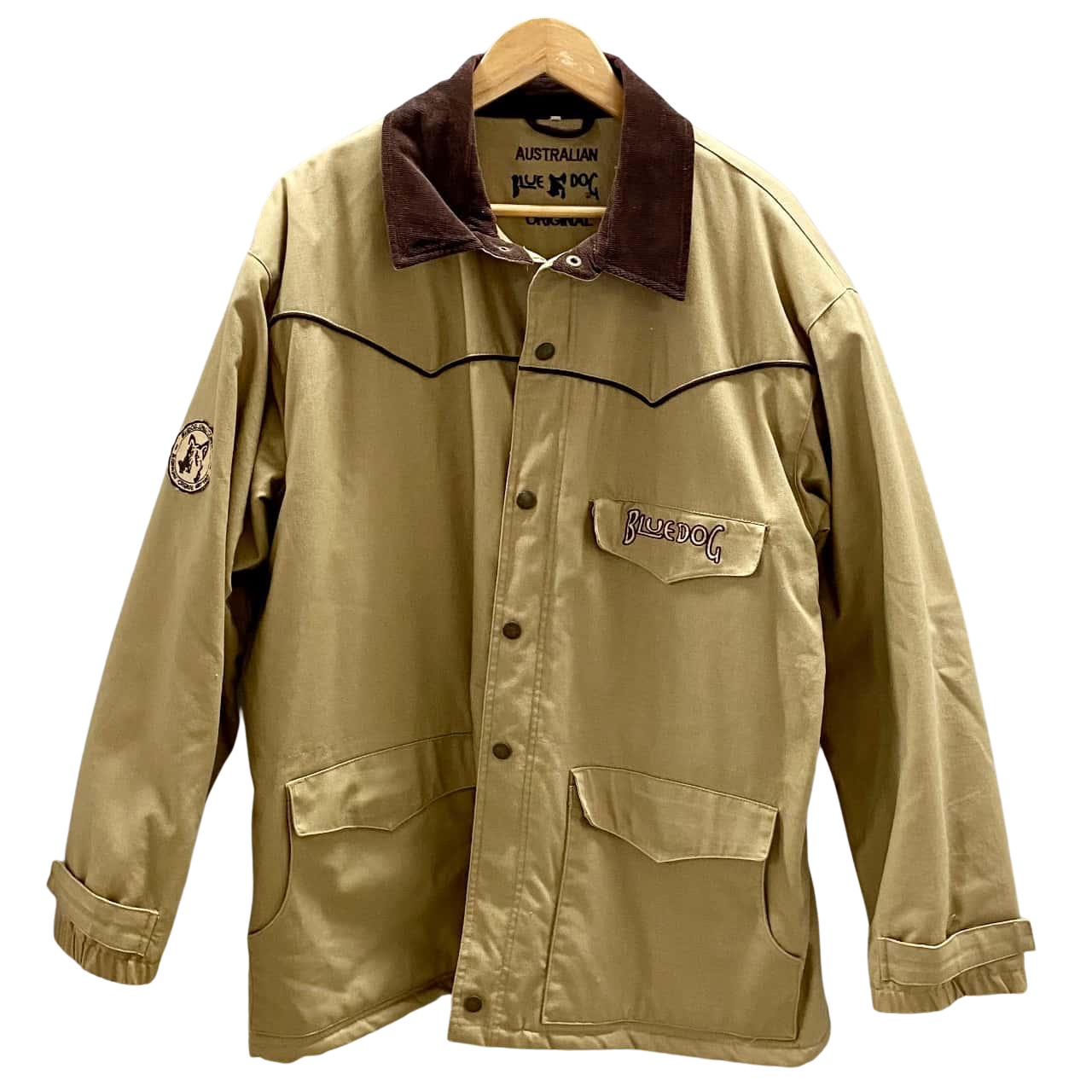 Australian Blue Dog Mens coat Size XXL Beige (s)