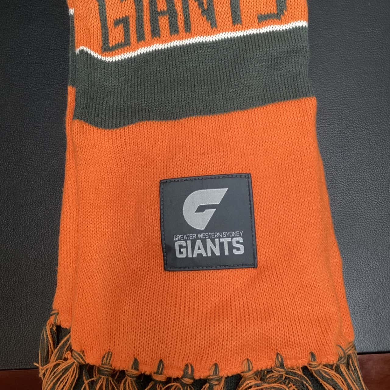 Greater Western Sydney Giants Unisex Orange Scarf(s) - Used Very Good ...