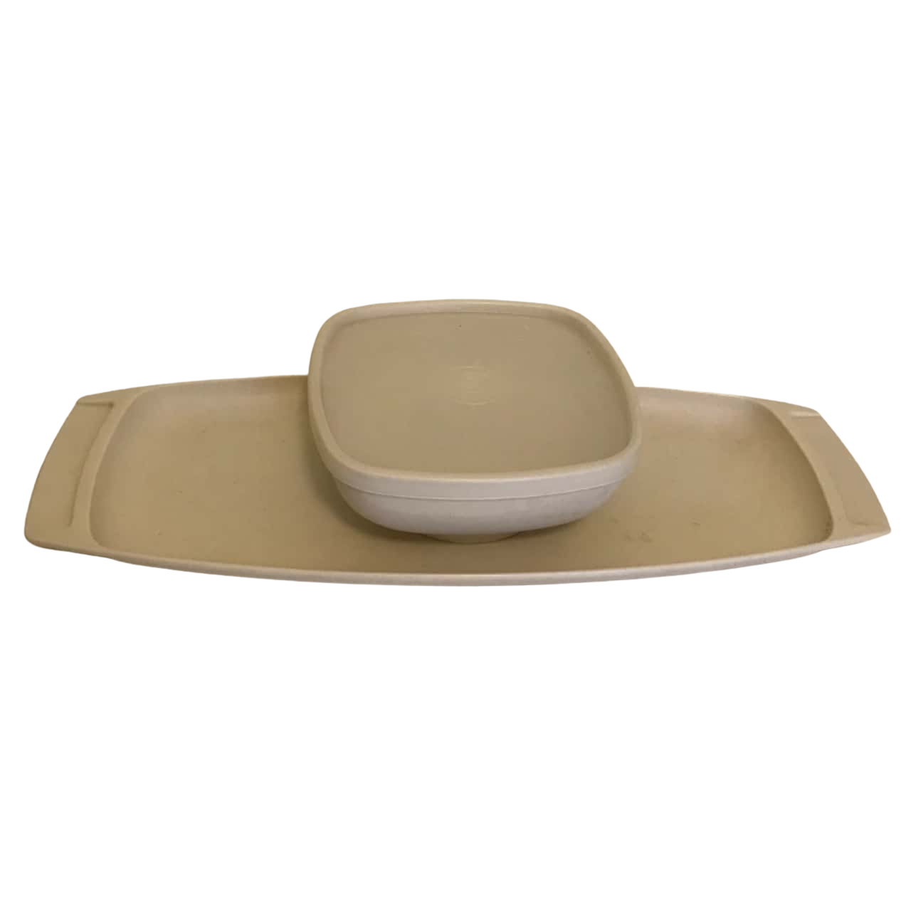 Vintage Tupperware Dip n Chip Server with Lid