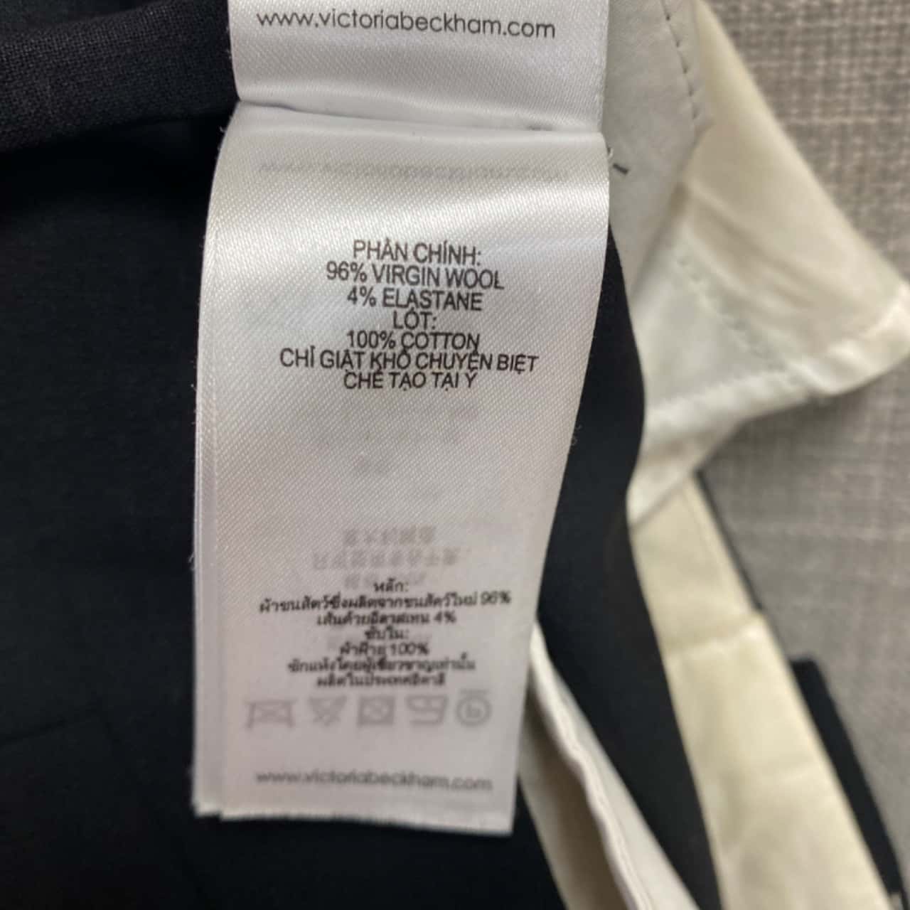 Victoria Beckham Womens Size 12 High Waist Black (s)