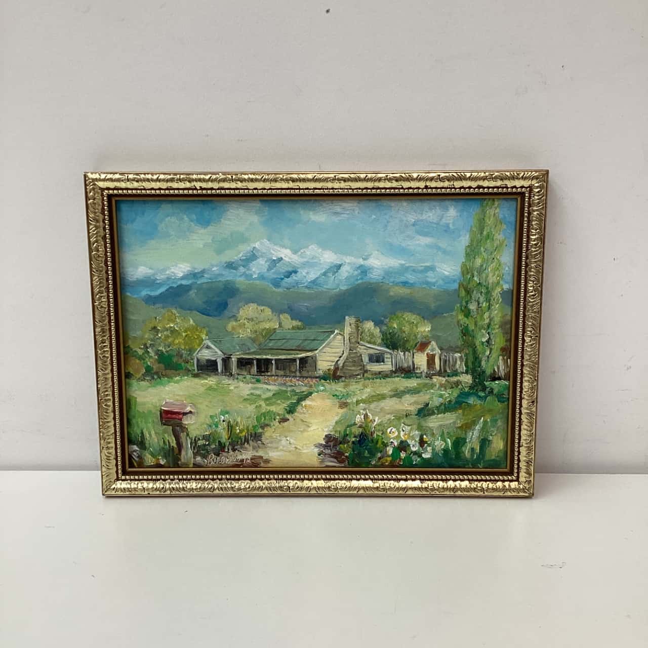 Cottage Landscape Framed Oil Painting Baldwin 95(s)