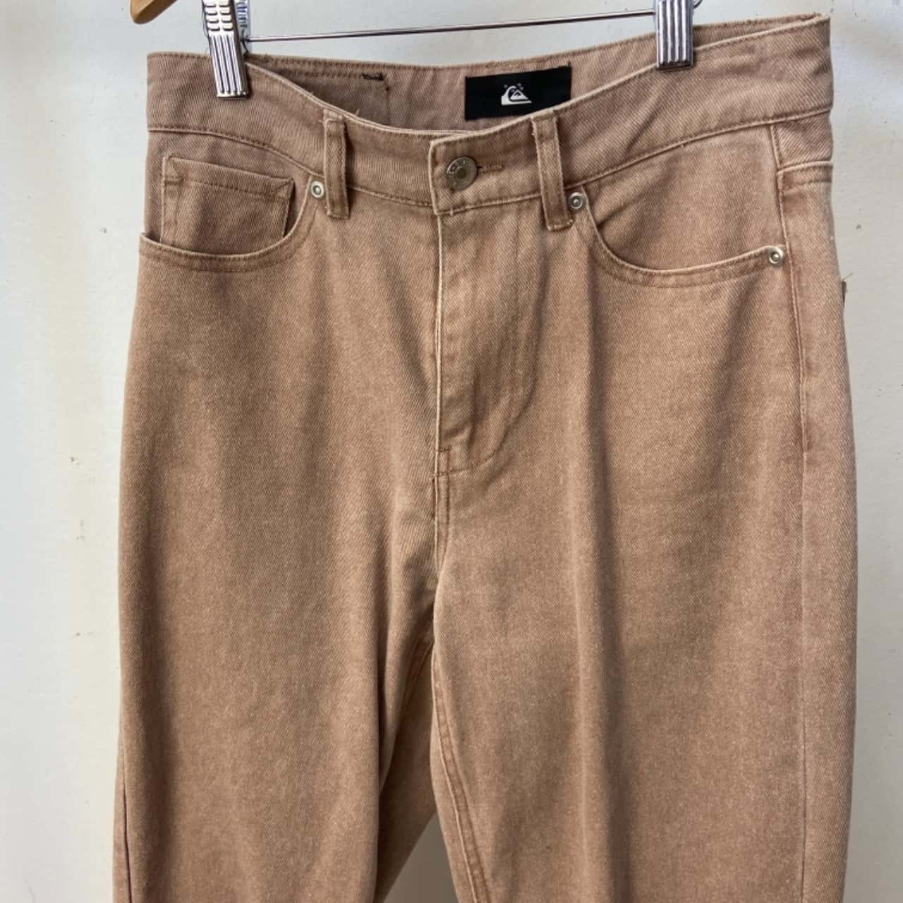 Quicksilver Womens Size 25 Straight Jeans Beige