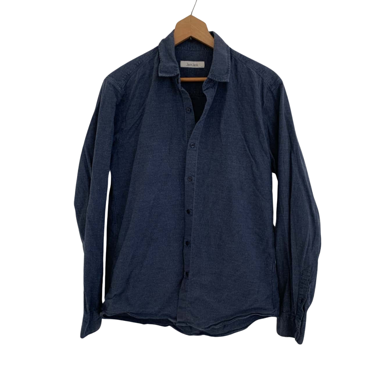 Jac & Jack Unisex Medium Navy Blue Button Up