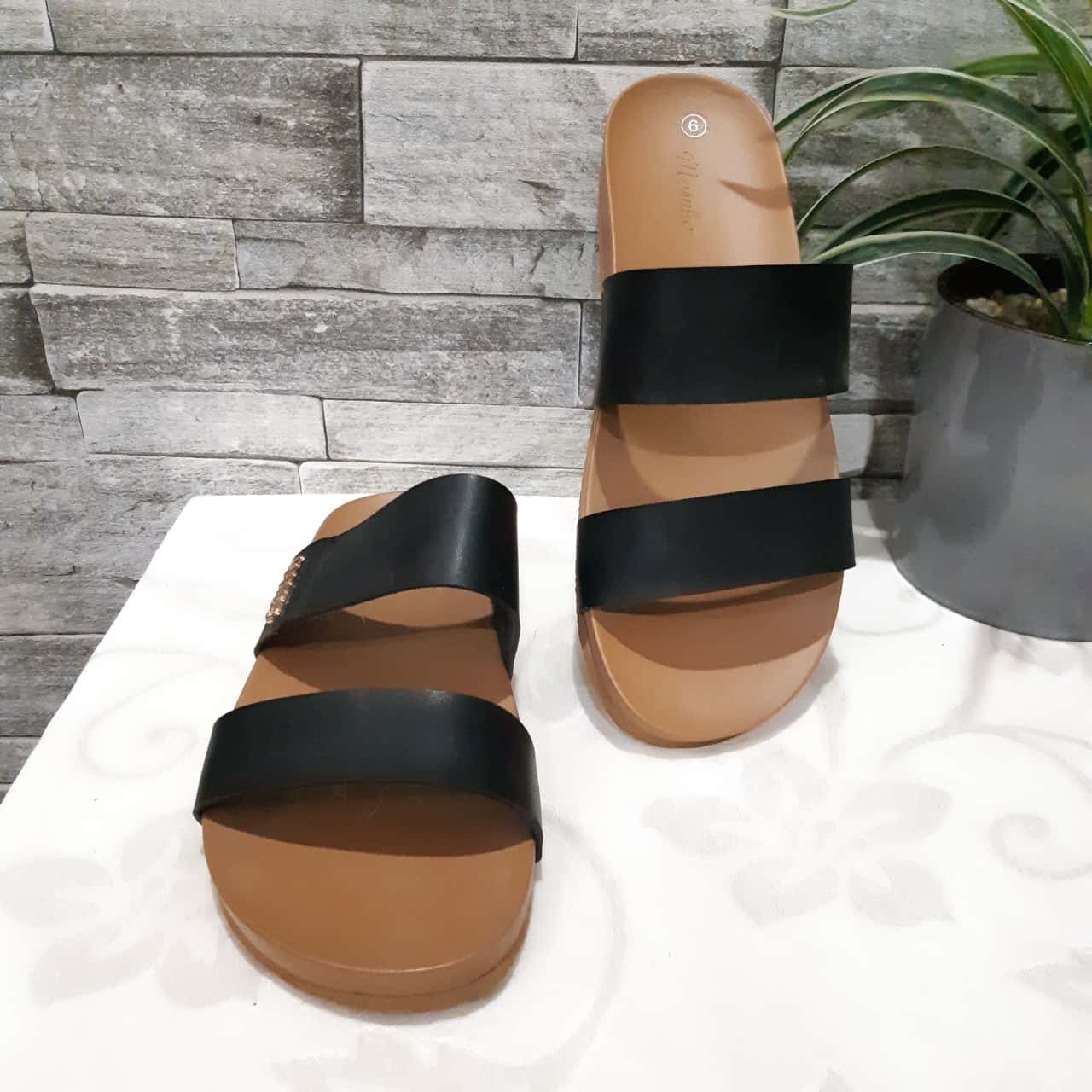 Mambo Womens Size 9 Shoes Black / Tan(s)