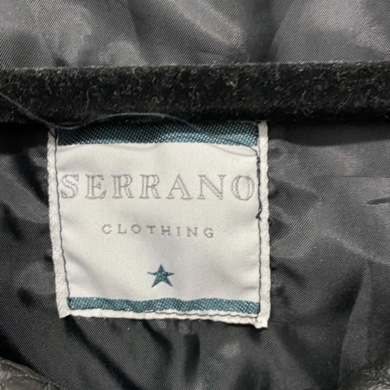 Serrano Clothing Mens One Size Leather Jacket Black