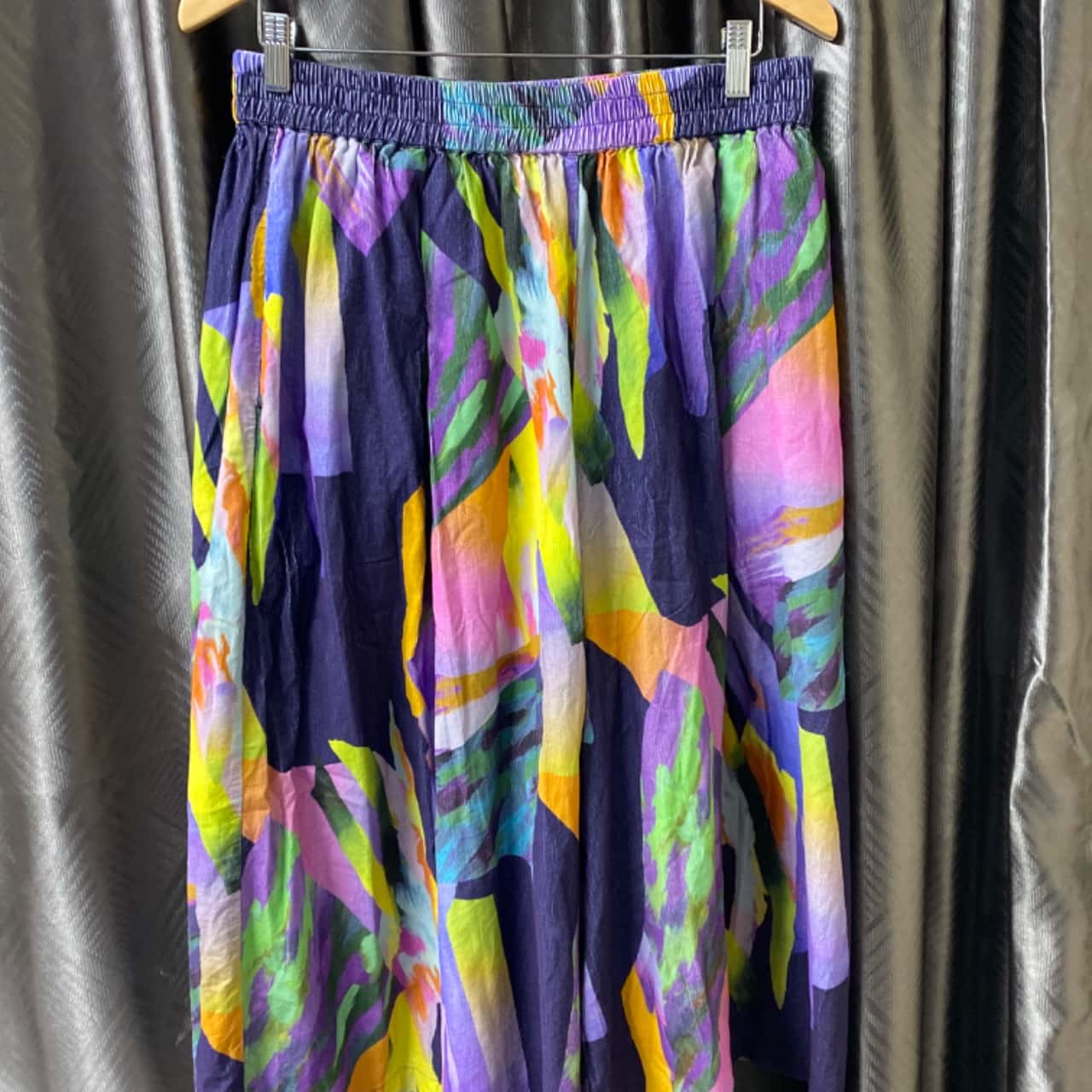 Gorman Women's Wide Leg Multi-coloured Crop Pants Size 14 (s)