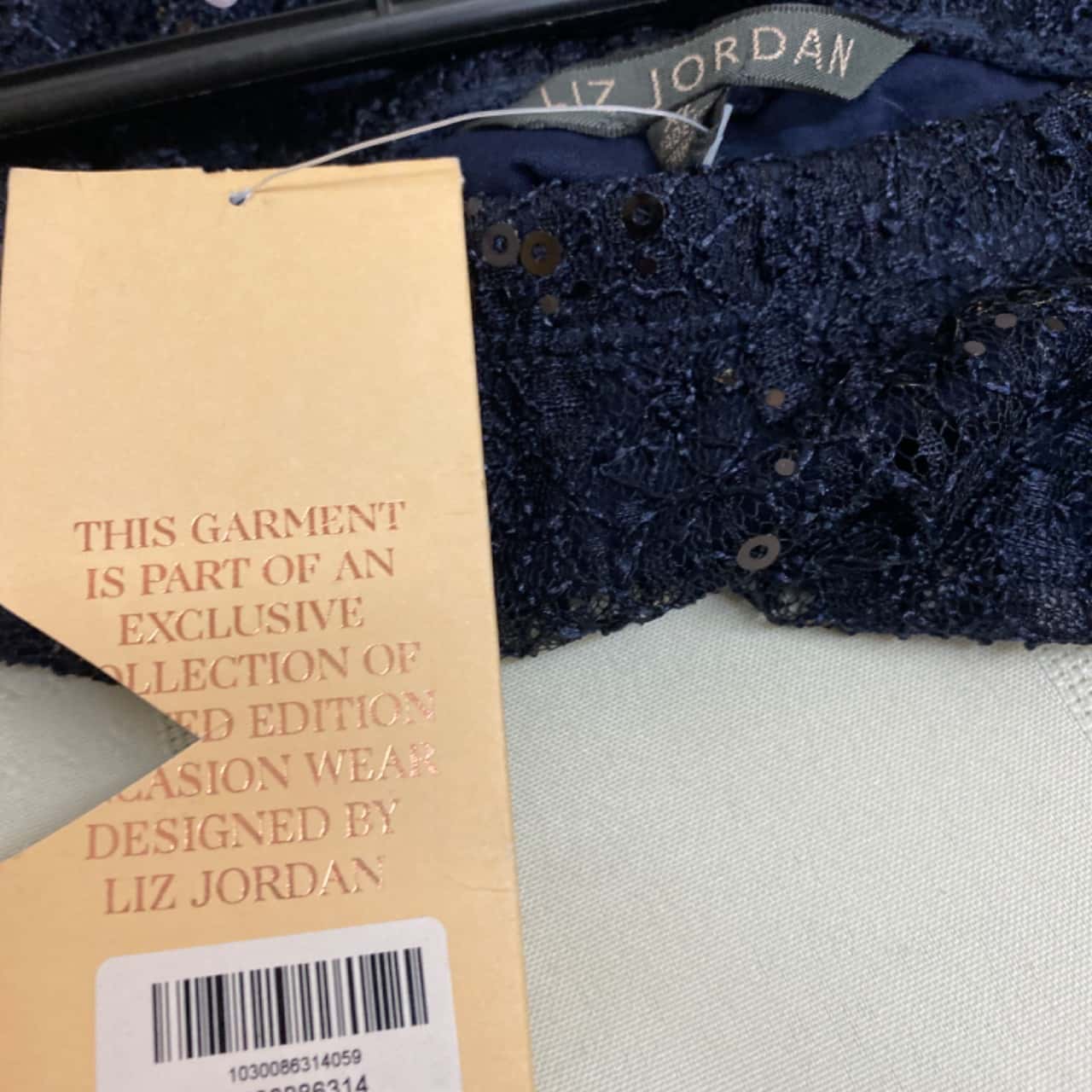 Liz Jordan Womens Size XL A-Line / Midi Blue (s)