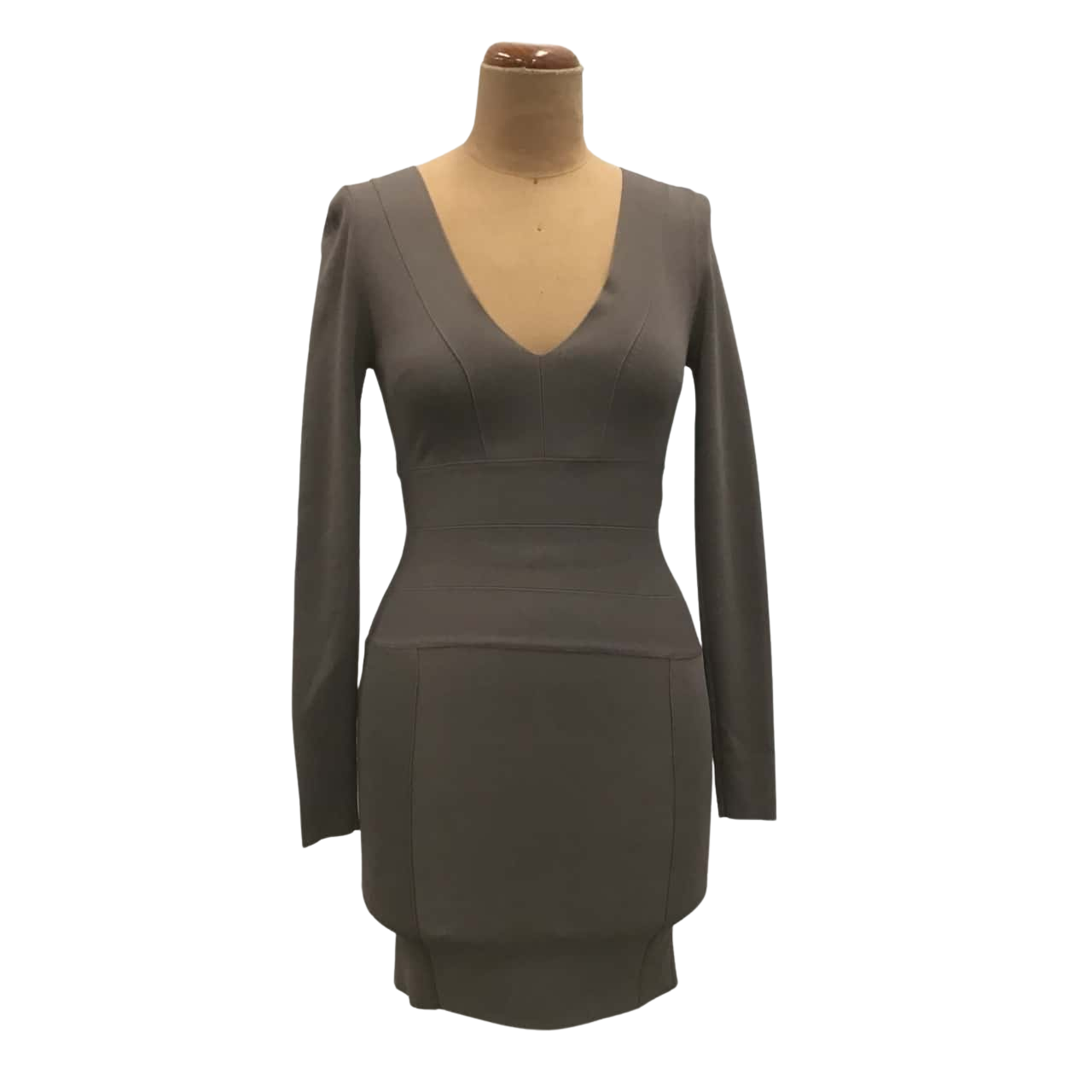 Kookai Bodycon Dress Size 2 Dark Taupe