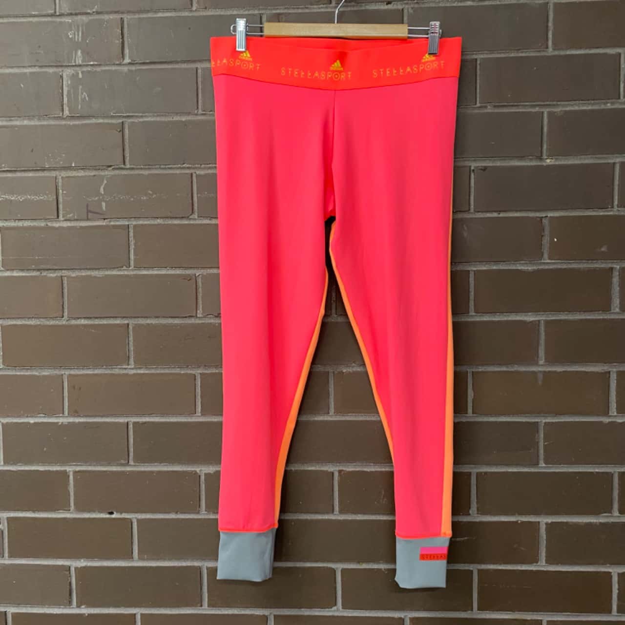 Adidas By Stella Sport Fluro Orange/Peach Leggings