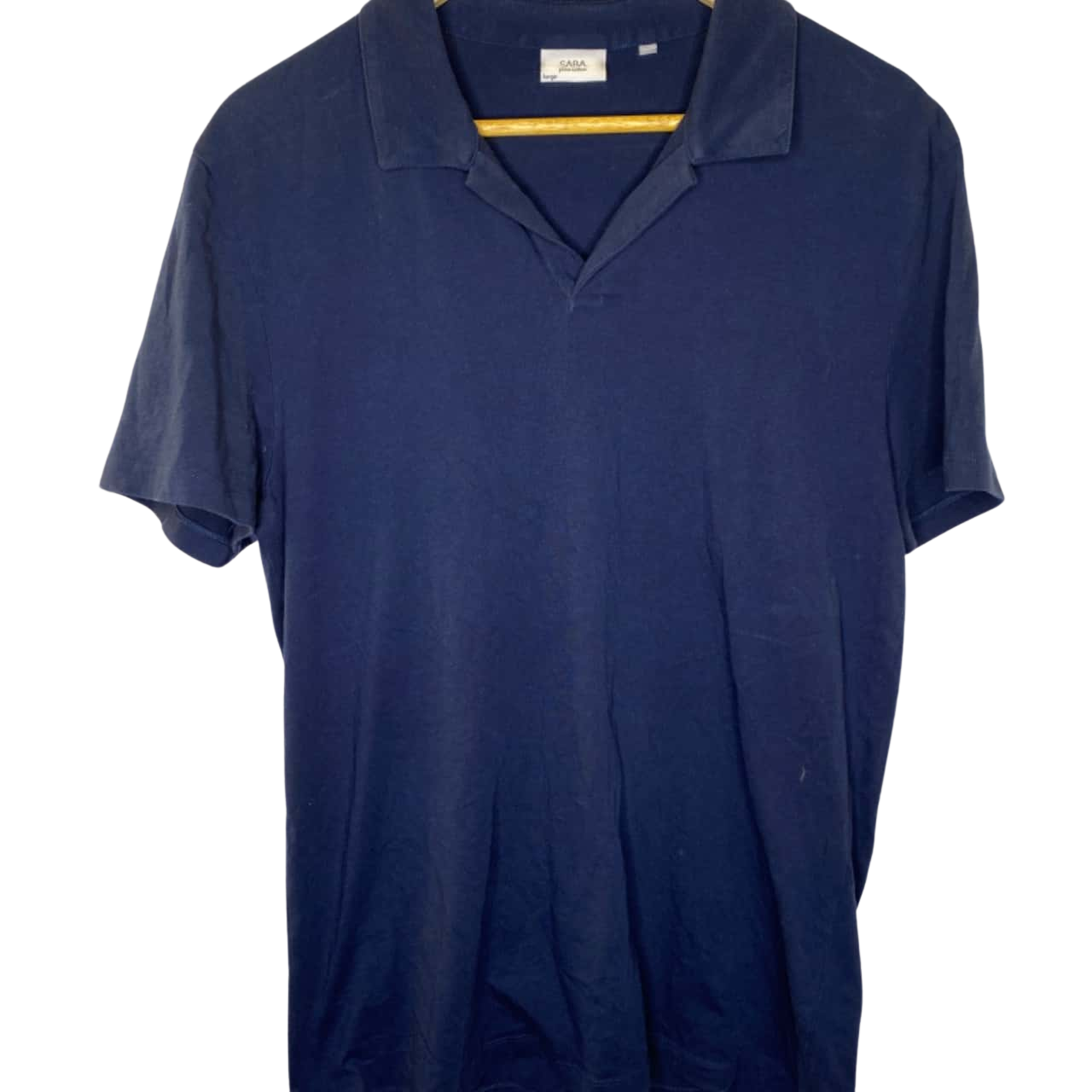 Saba Mens Size L Polo Blue