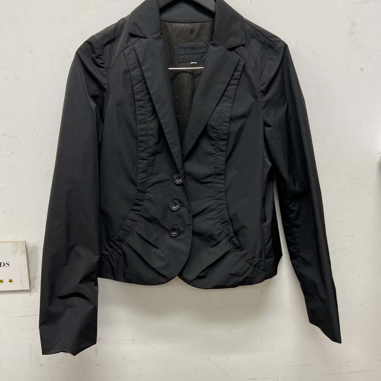 REDUCED Armani Exchange waterproof black button-up jacket(s)