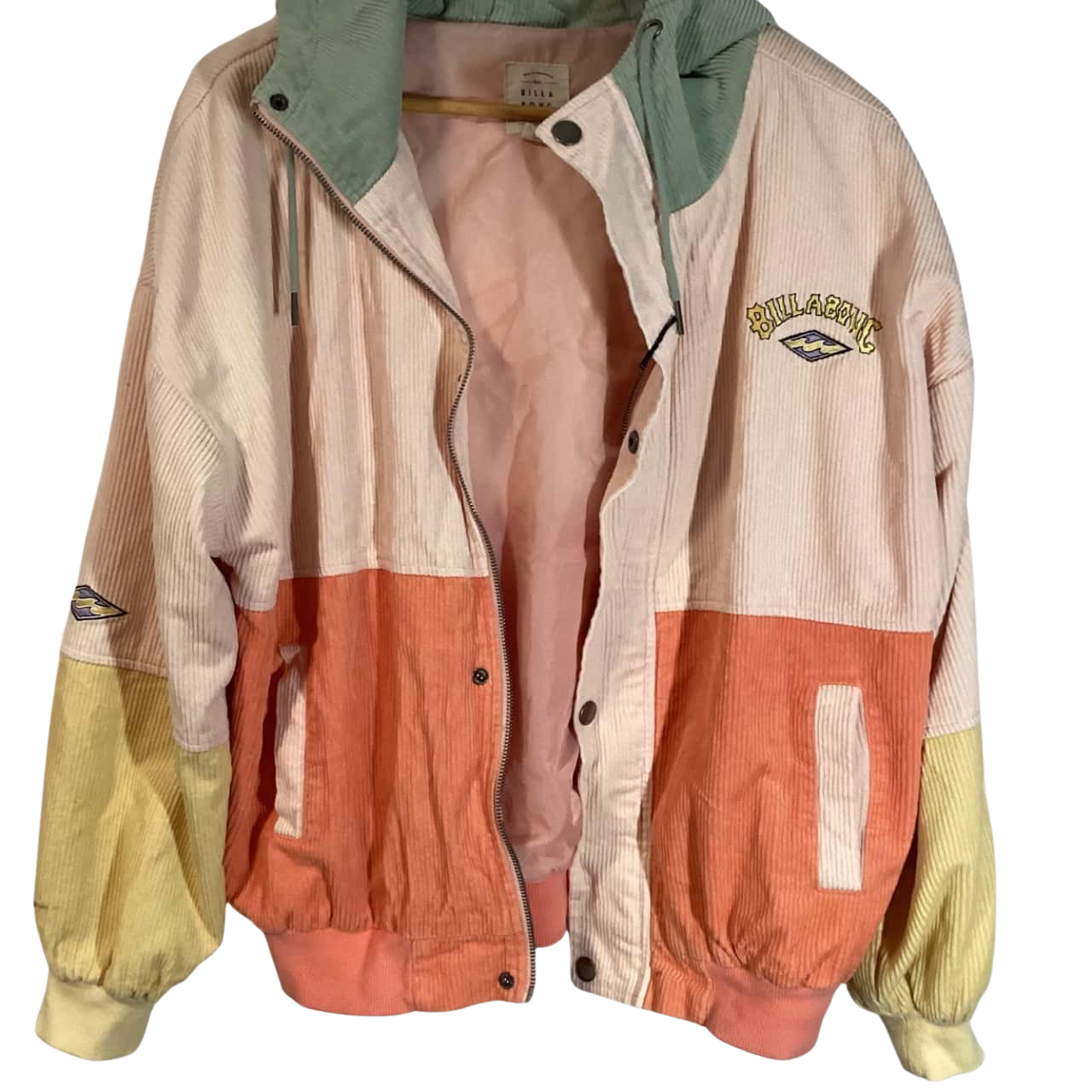 Billabong chord coloured jacket Size 8 Multicoloured (s)
