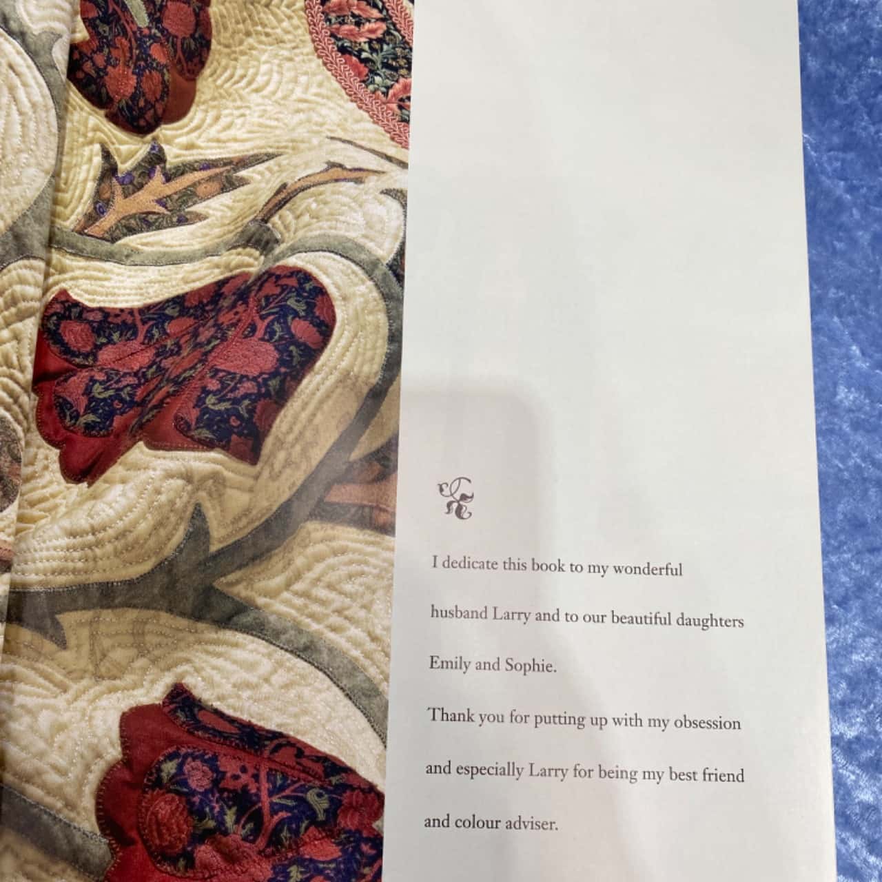 Michele Hill William Morris in Appliqué Book
