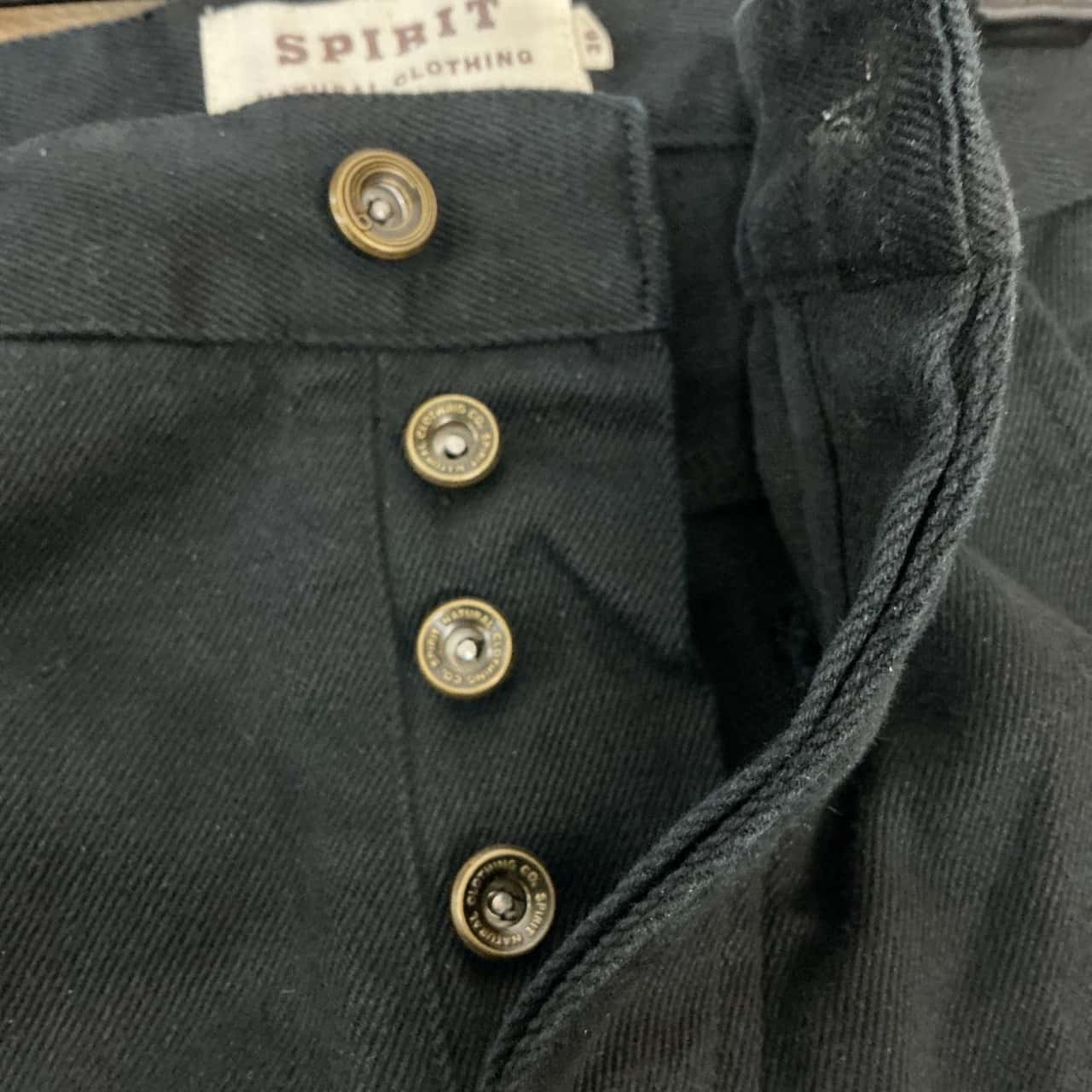 Mens Spirit Size 36 Straight Leg Jeans Black