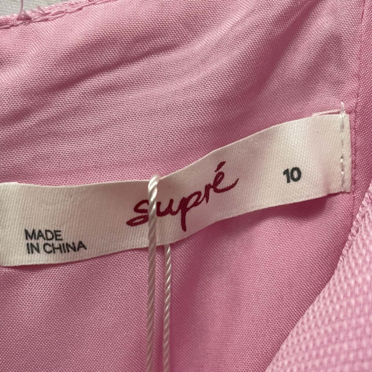 Supré Womens Size 10 Cropped Pink (s)
