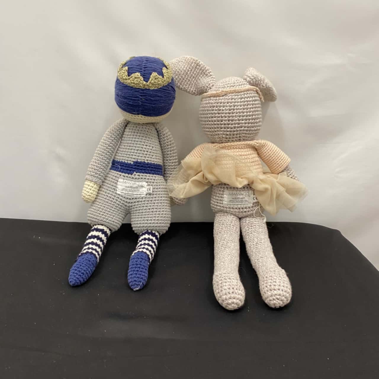 Crochet Set of 2 Wool Dolls