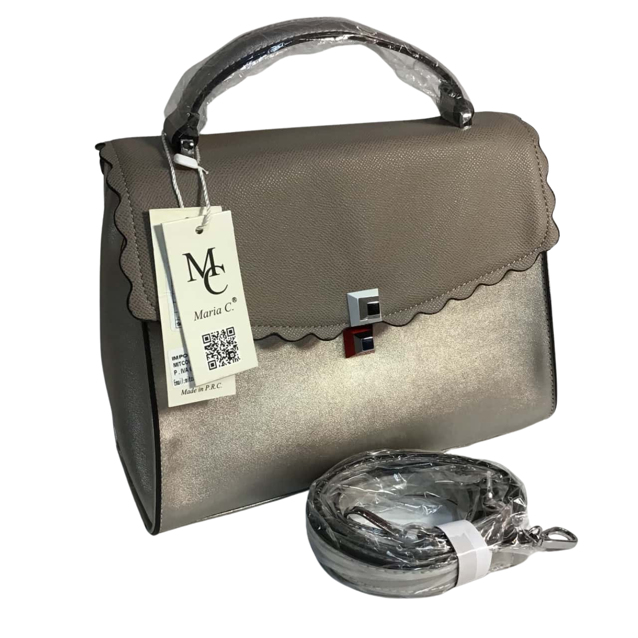 Womens Maria C Handbag Beige (s)