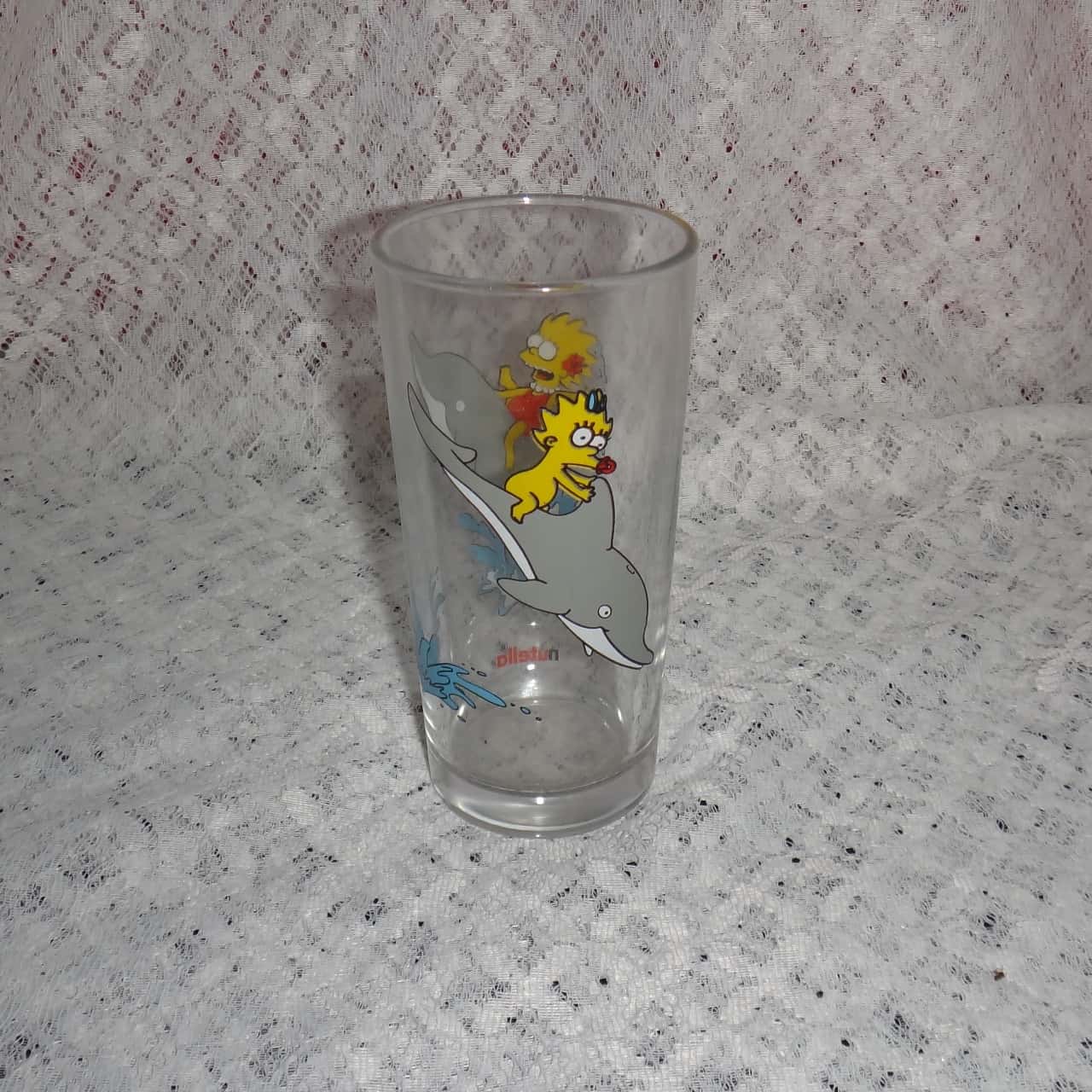 Collectable Glass - Nutella - Simpsons (Lisa & Maggie Riding Dolphins ...