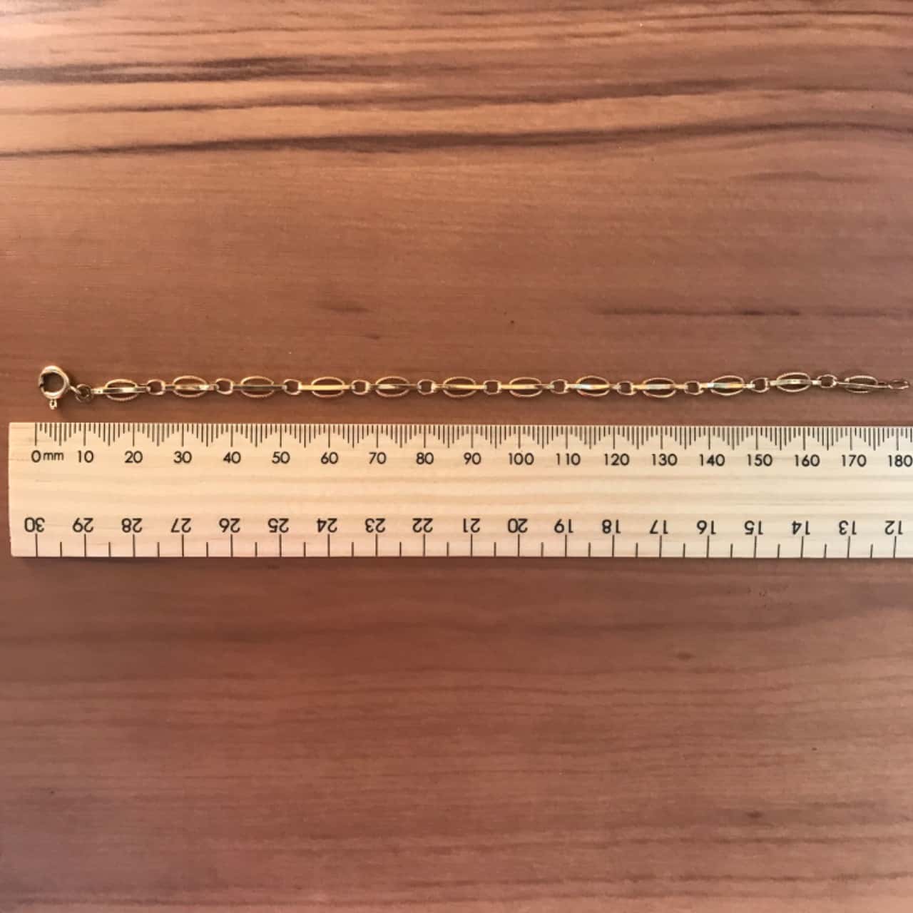 9K 375 Stamped Gold Bar & Loop Design Bracelet(s)